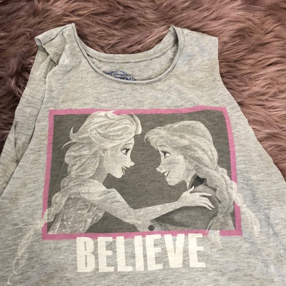 Disney | Tops | Frozen Cut Off Tee | Poshmark